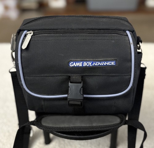 Vintage Nintendo Game Boy Advance Carrying Case Shoulder Bag Black ...