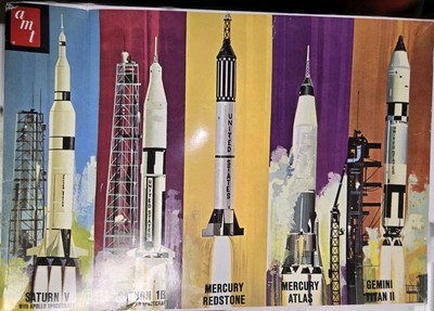 AMT Man in Space Saturn V NASA Rocket Model Kits - 5 models NOB SEALED ...