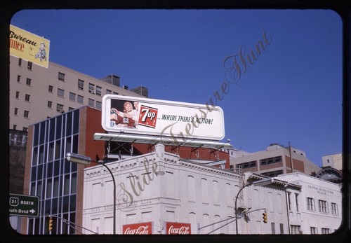 7up Soda Coca Cola Indianapolis Billboard Signs 1960s Slide 35mm ...