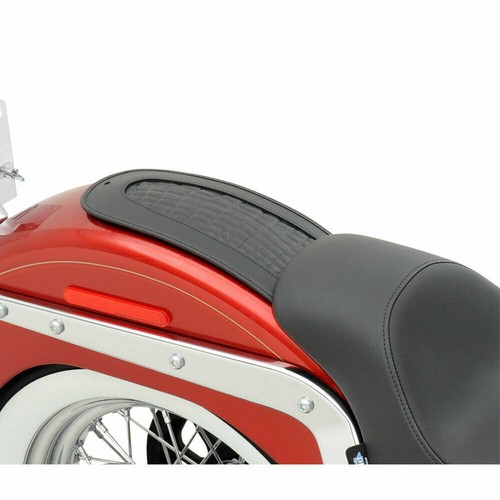Drag Specialties Embossed Gator Leather Fender Bib 2000-10 H-D Softail ...