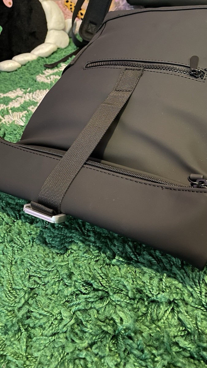 Metal buckle roll top backpack bag book duffle rollercoaster Metal buckle roll top backpack bag book duffle rollercoaster