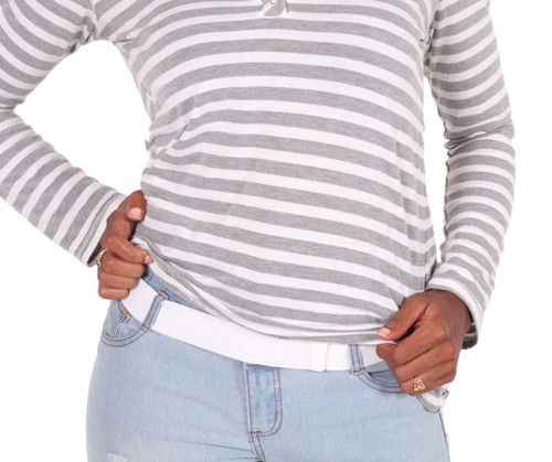 The InfinityBelt Women's Invisible Belt Elastic Stretch Belt No Show ...