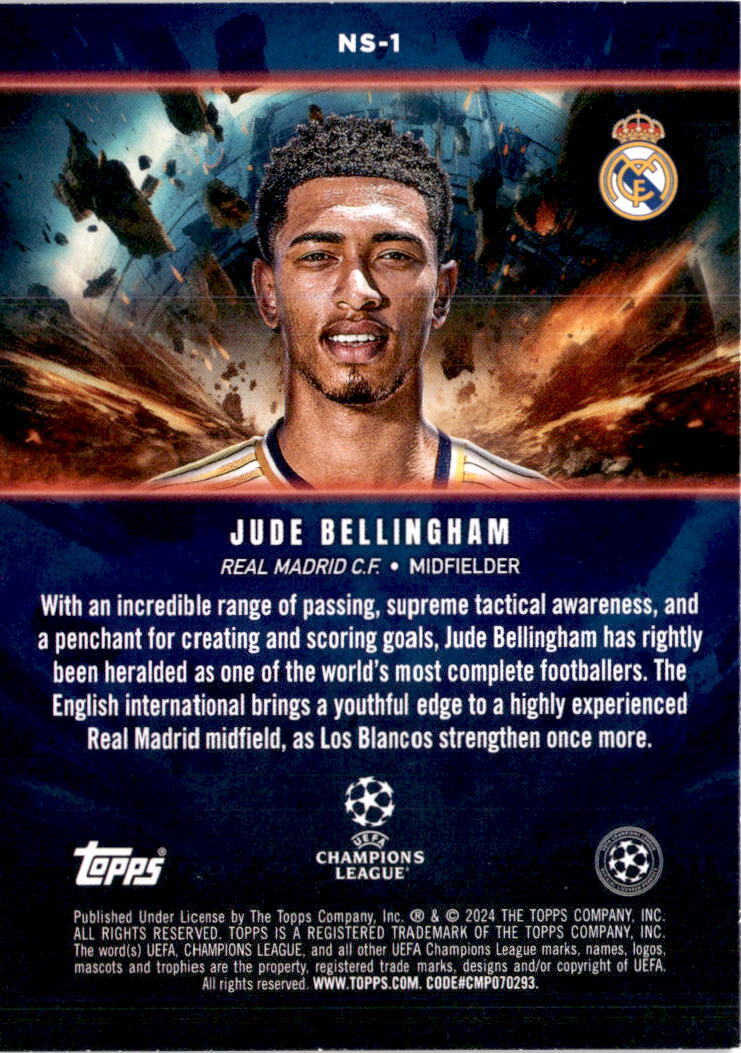 2023-24 Topps UEFA Club Competitions - Now Starring Jude 2023-24 Topps UEFA Club Competitions - Now Starring Jude