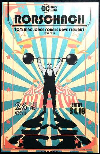 Rorschach #4 Jorge Fornes Variant Cover DC Black Label Comic Book EX+ Condition | eBay