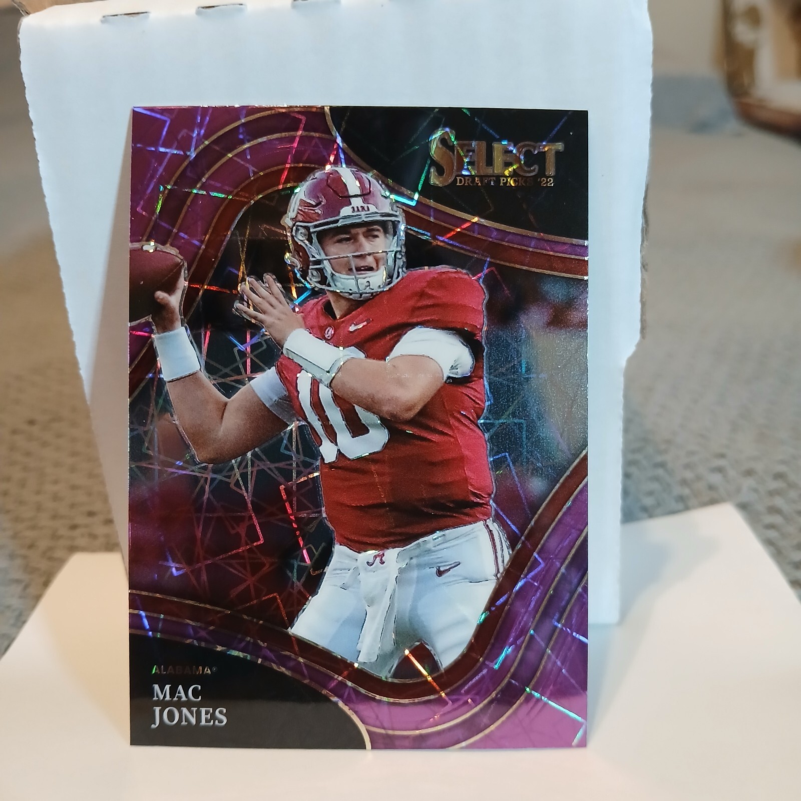 2022 Panini Select Purple Lazer Prizm Mac Jones Jaguars/Patriots B30 | eBay