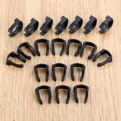 20x Car Fuel Filter Tubing Connector Fastener Clips Black For Octavia ...