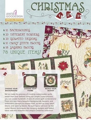 Christmas 1 2 3 - Anita Goodesign | eBay