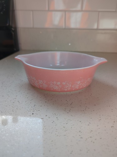 Vintage Pyrex 471 (1 pint) Pink Gooseberry Casserole Dish | eBay