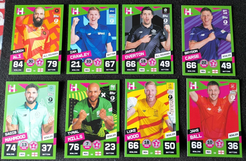 Topps CRICKET ATTAX The Hundred 2022 ☆ 1ST EDITION PROMO SPECIAL SET 16 ...