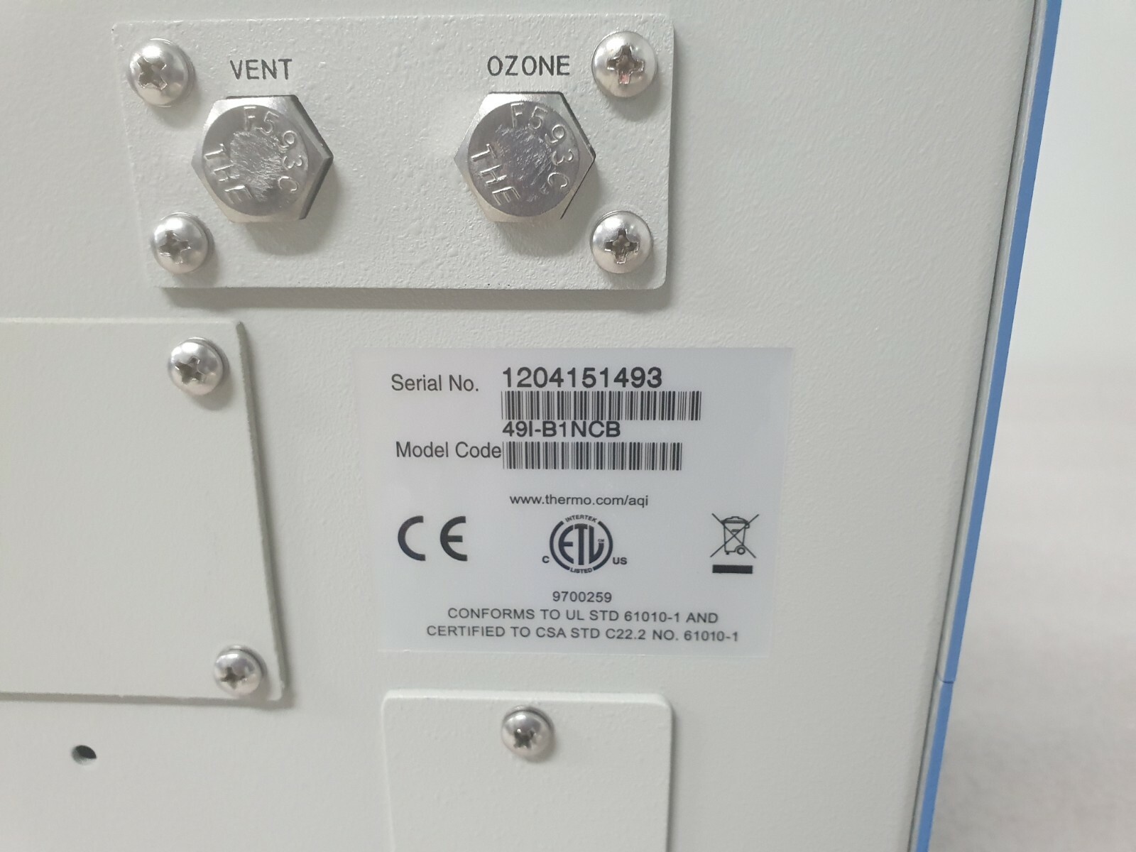 THERMO 49I Series 49I-B1NCB O3 Analyzer #1 | eBay