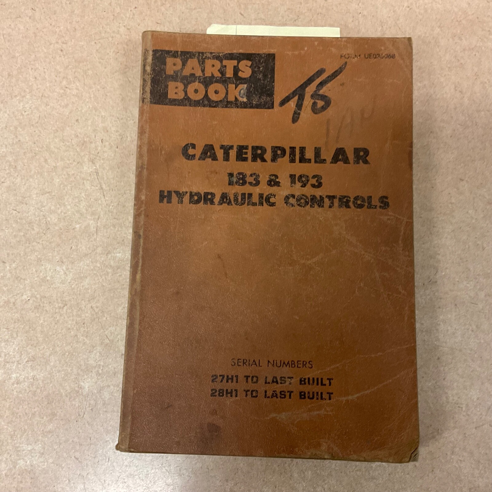 CAT Caterpillar 183 193 PARTS BOOK MANUAL HYDRAULIC CONTROLS D8H D9G sn ...