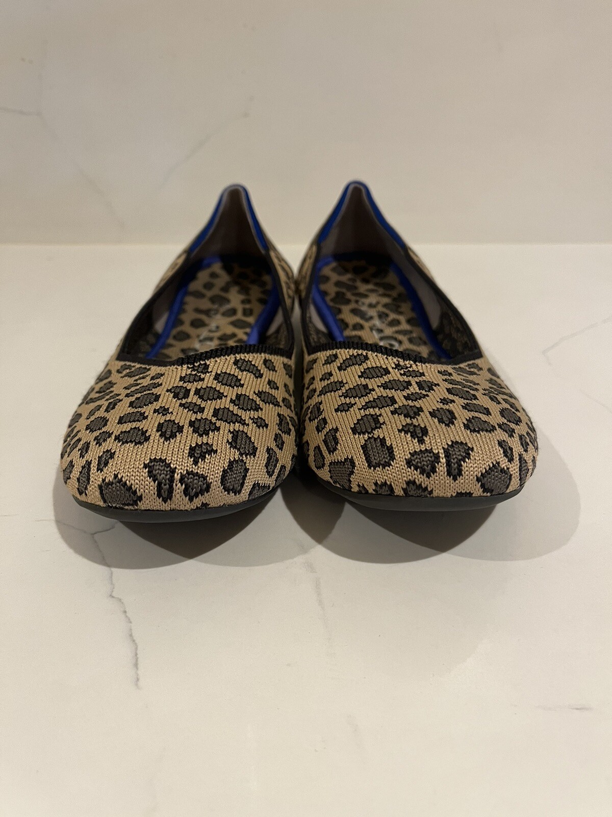 Rothys Ballet Cheetah Animal Print Round Toe Flat- Si… - Gem