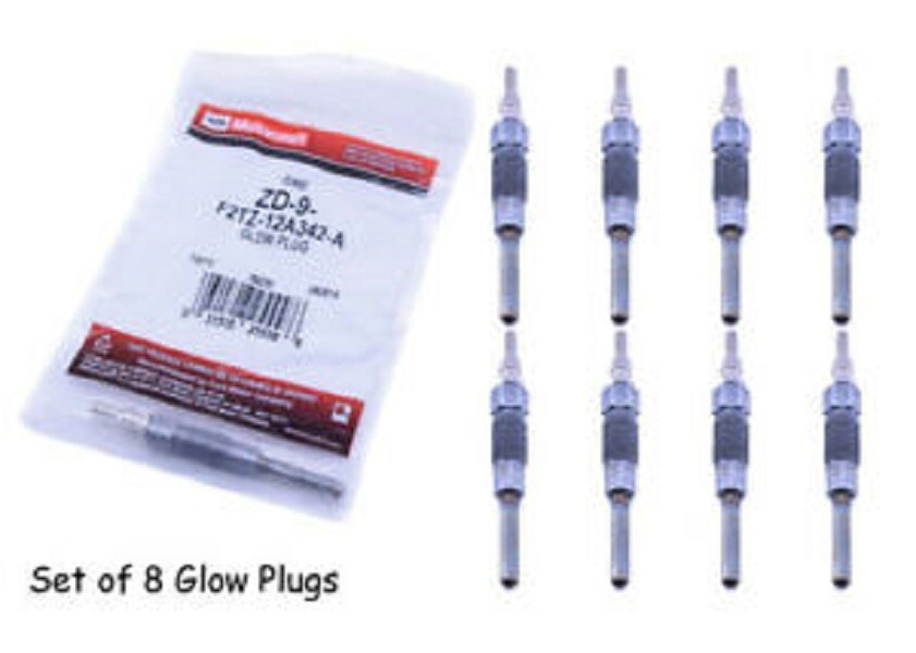 Set of 8 New Genuine OEM Motorcraft Glow Plugs FOR F-350 1987-1994 | eBay