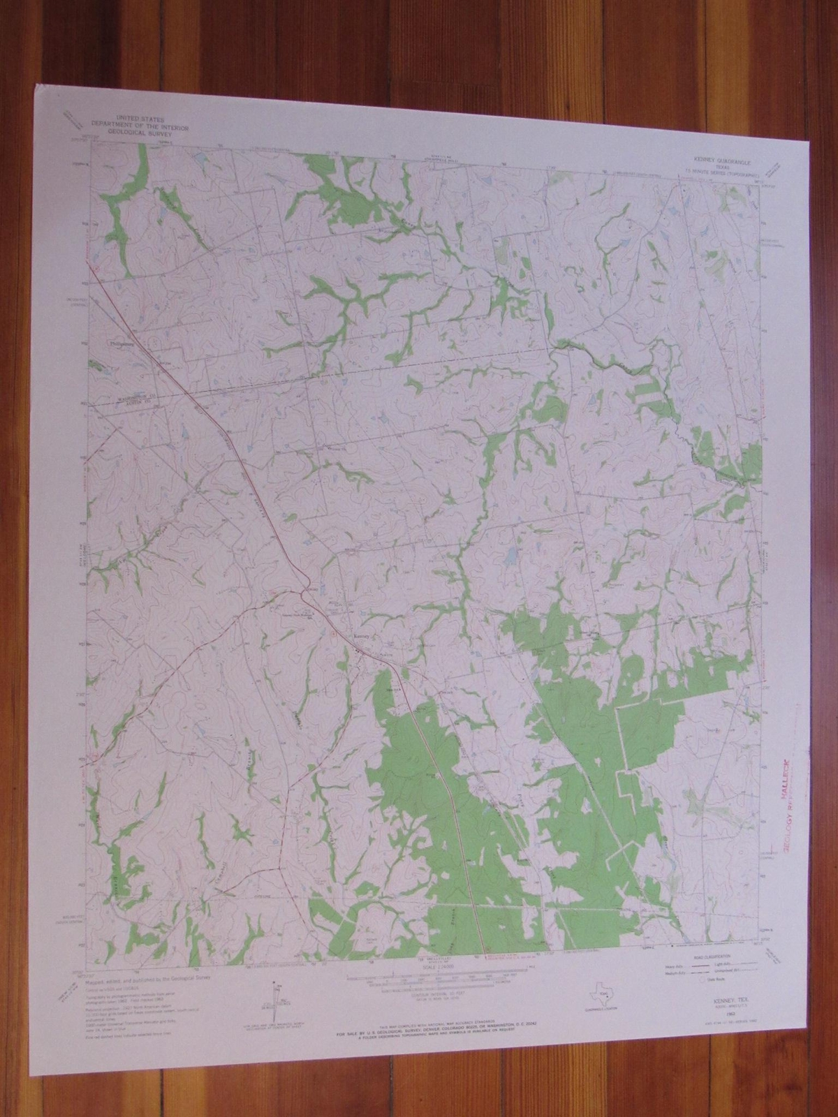 Kenney Texas 1966 Original Vintage USGS Topo Map | eBay