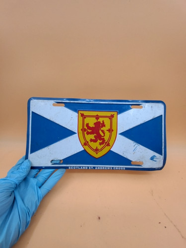 Scotland St. Andrews Cross License Plate with Lion Crest - Metal Decor ...