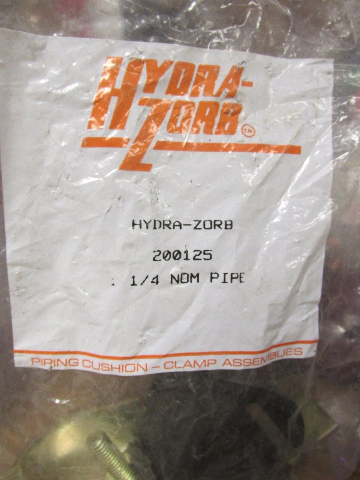 * New Hydra-Zorb Cushion Clamp 200125 1/4" IN. Nom Pipe ......... UP-17 ...