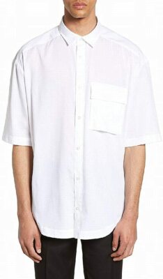 Hugo Boss Mens White Eliando Soft Knit Short Sleeve Shirt Sz X-Large XL ...