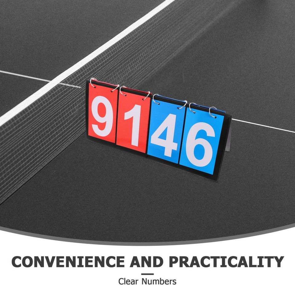 Sports Score Scoreboard Compact Table Tennis Portable Tabletop Flipper ...