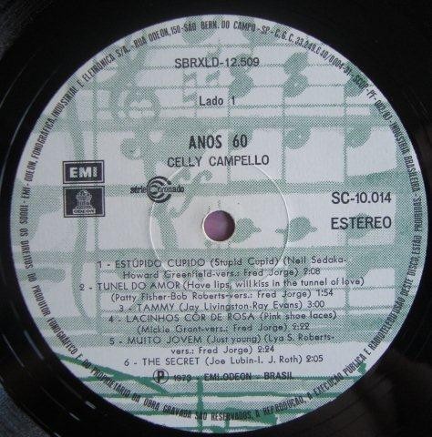 Celly Campello - Anos 60 (LP, Album, RE) (Mint (M)) - Rock, Latin Rock ...