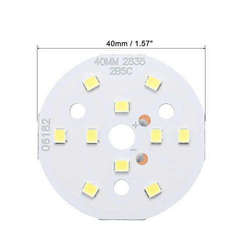 COB LED Light Chip Bead 5W 120lm 6000-6500K 40mm 15-17VDC White 15Pcs ...