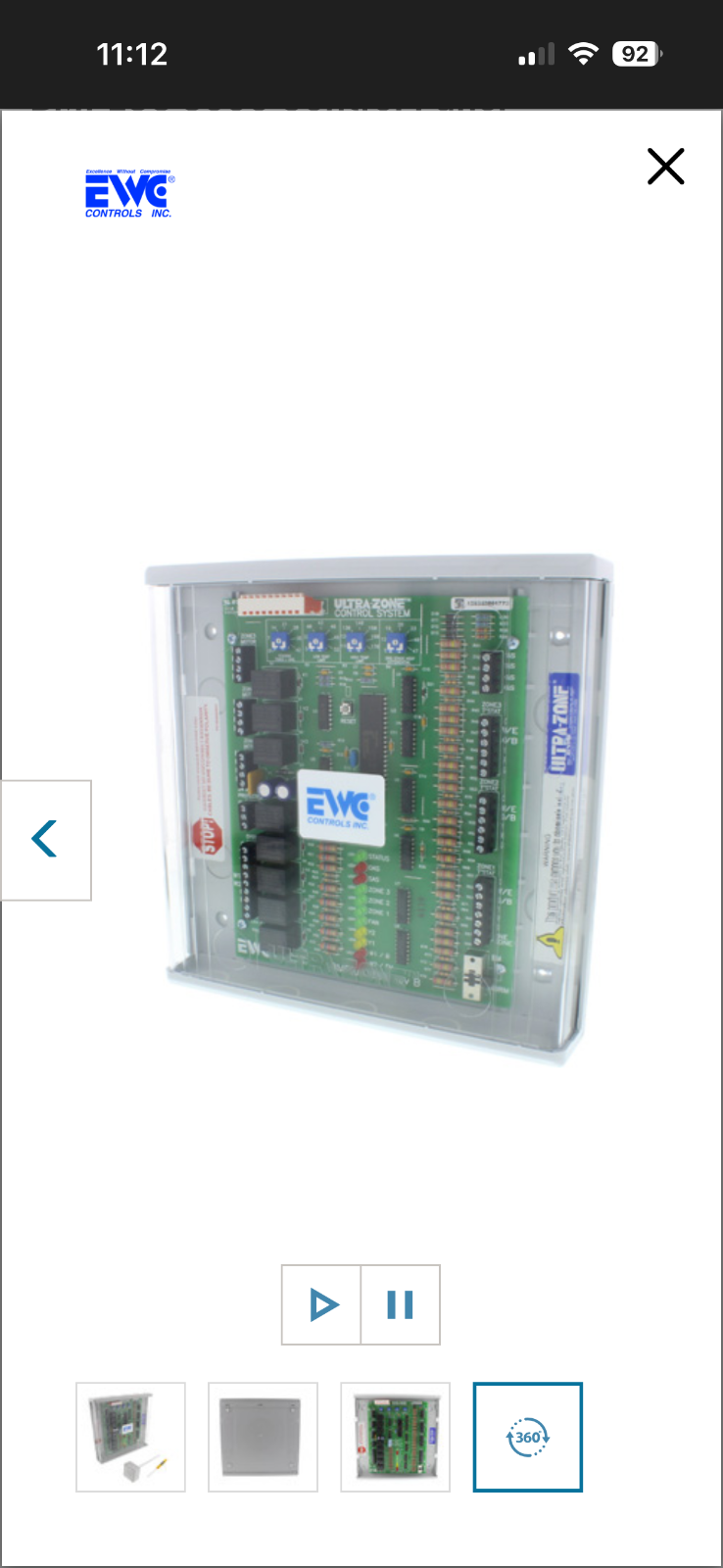 HVAC BMPLUS 3000 Control Panel, EWC 3 zone control box | eBay