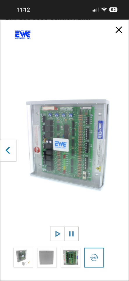 HVAC BMPLUS 3000 Control Panel, EWC 3 zone control box | eBay
