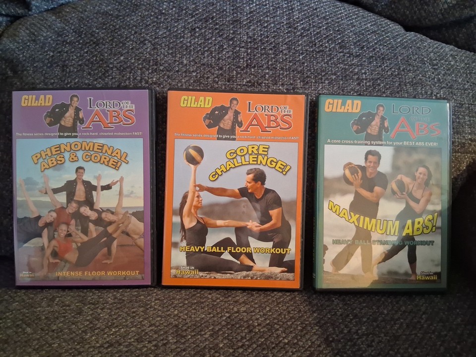 Lot of 12 Workout DVDs including 11 Gilad Janklowicz DVDs & 1 Ada ...