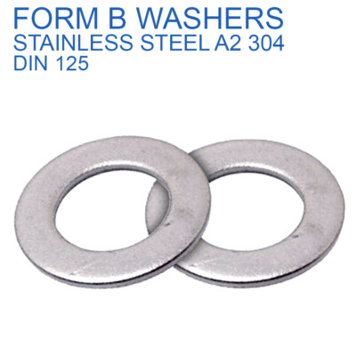 M24 - 24mm THIN WASHERS FORM B FLAT WASHERS A2 STAINLESS STEEL (304 ...