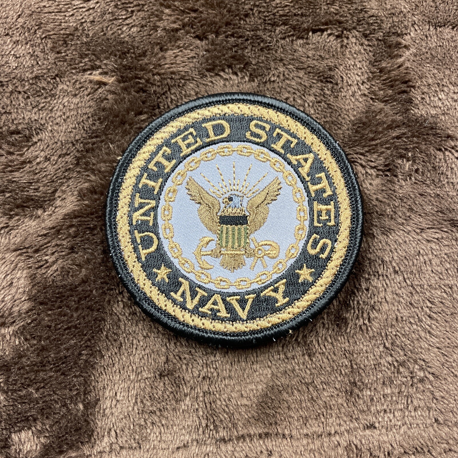 United States Navy 3 Inch Round Patch New Sew On Or Iron On Black And ...