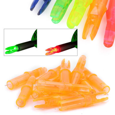 12 Colors Hunting Lighted Nock Led Lighted Luminous Tail Arrow Nocks 6 ...