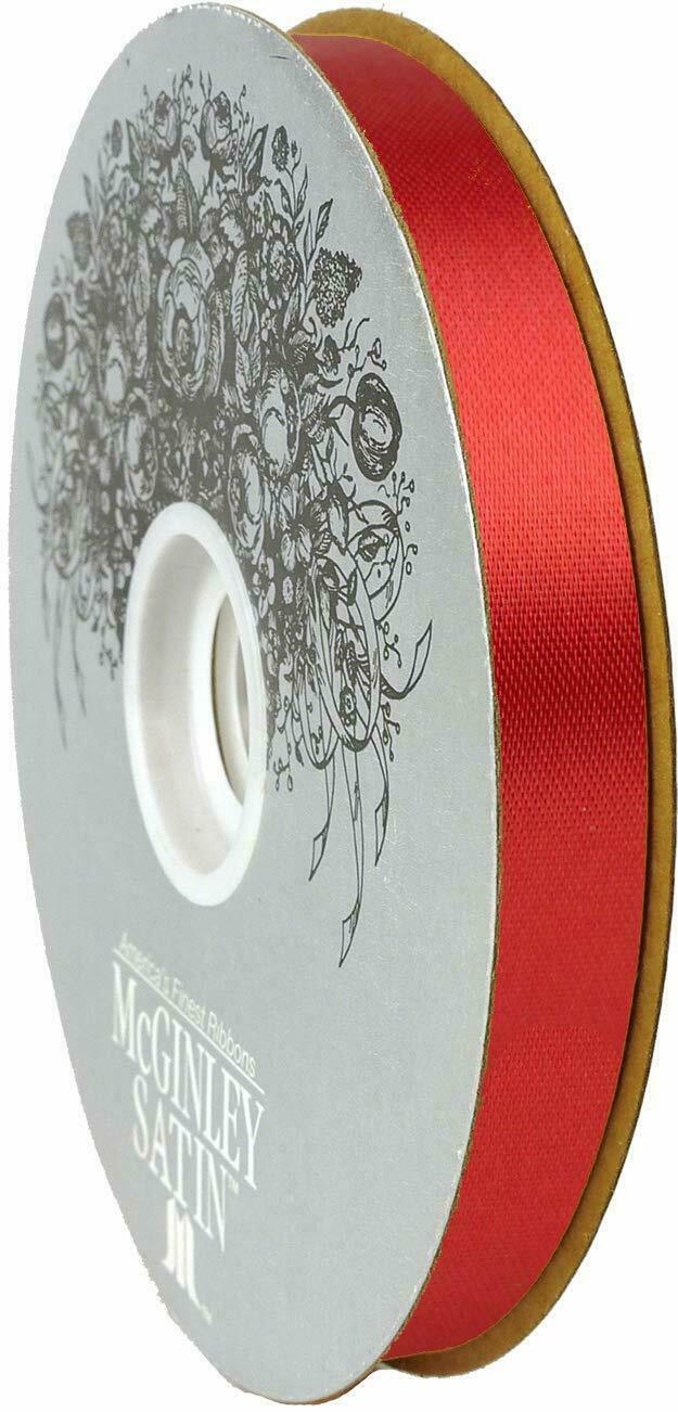 McGinley Red Size #3 100 yds Satin Ribbon (282223-043) | eBay