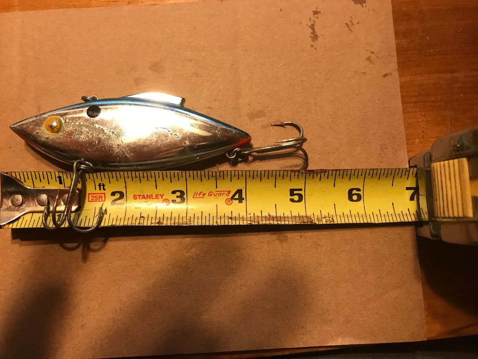 LIPLESS Bass 4” Bill Lewis Rat L Trap Rattle Trap FISHING Lure Silver ...