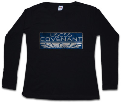 USCSS COVENANT SHOULDER PATCH WOMEN LONG SLEEVE T-SHIRT Ripley ...