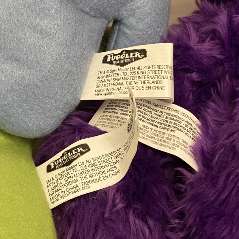 Fuggler Ugly Monster Rare Purple Blue Green 30CM Collectible Plush Toy ...