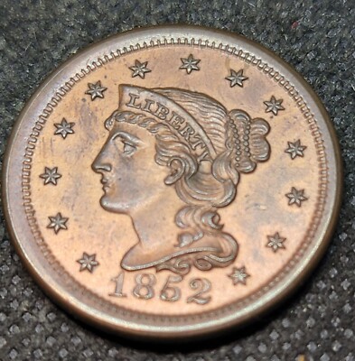 1852 LARGE CENT, BETTER GRADE, SEE PICTURES L1089 | eBay