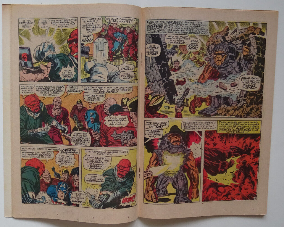 Comic Book- Captain America #101 Kirby/Shores & Lee Red Skull 1968 | eBay