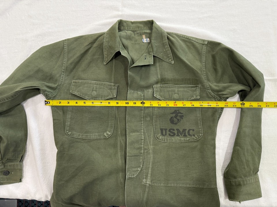 WW2 USMC HBT Combat Tunic ( Jacket & Trousers ) SAN FRANCISCO ESTATE ...