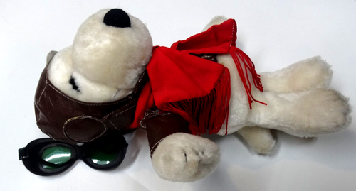 RARE HTF 12" Stuffed Snoopy Flying Ace Red Baron Doll w/ Outfit-1968 ...