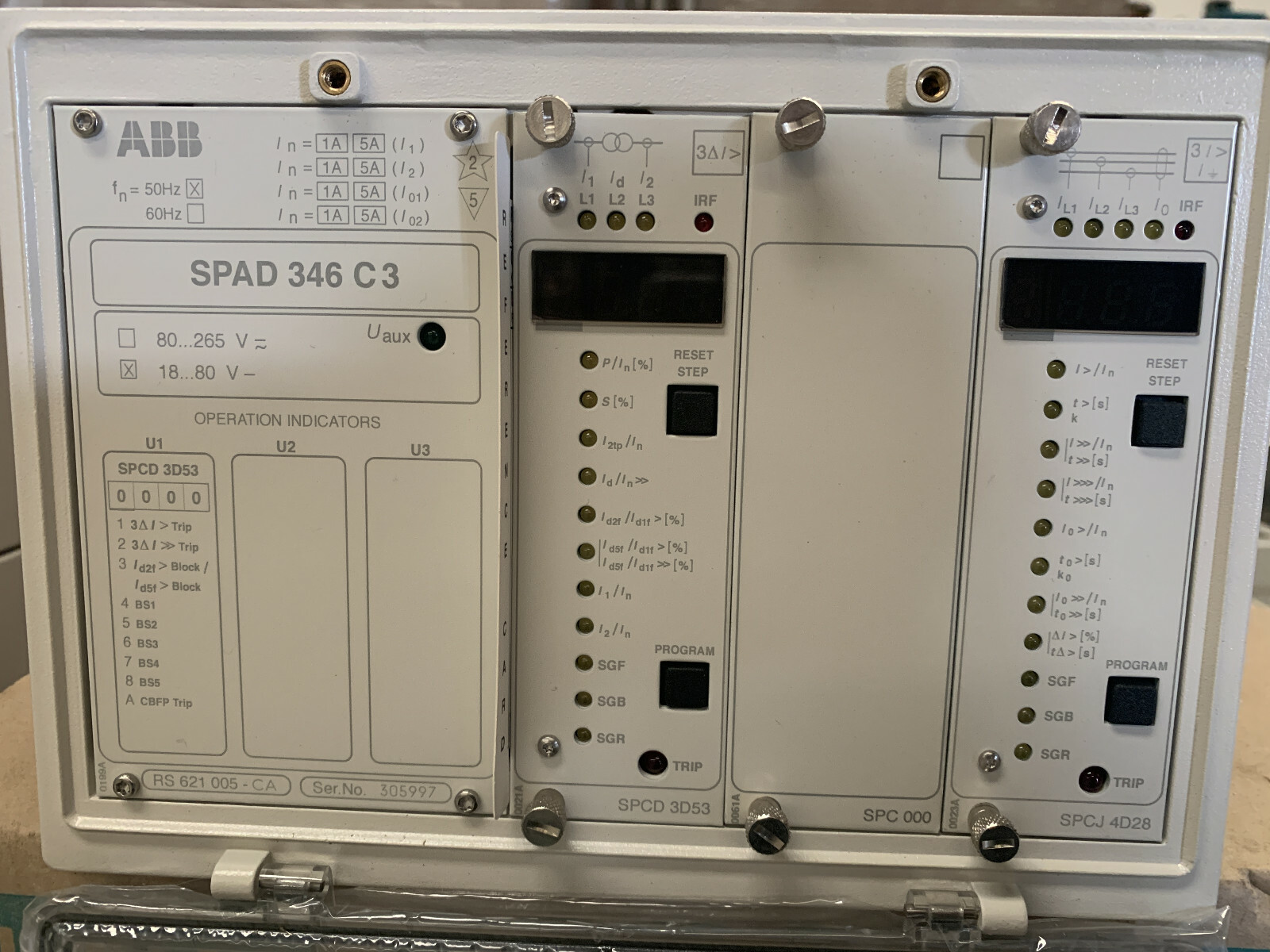 ABB SPAD 346 C3 differential relais | eBay