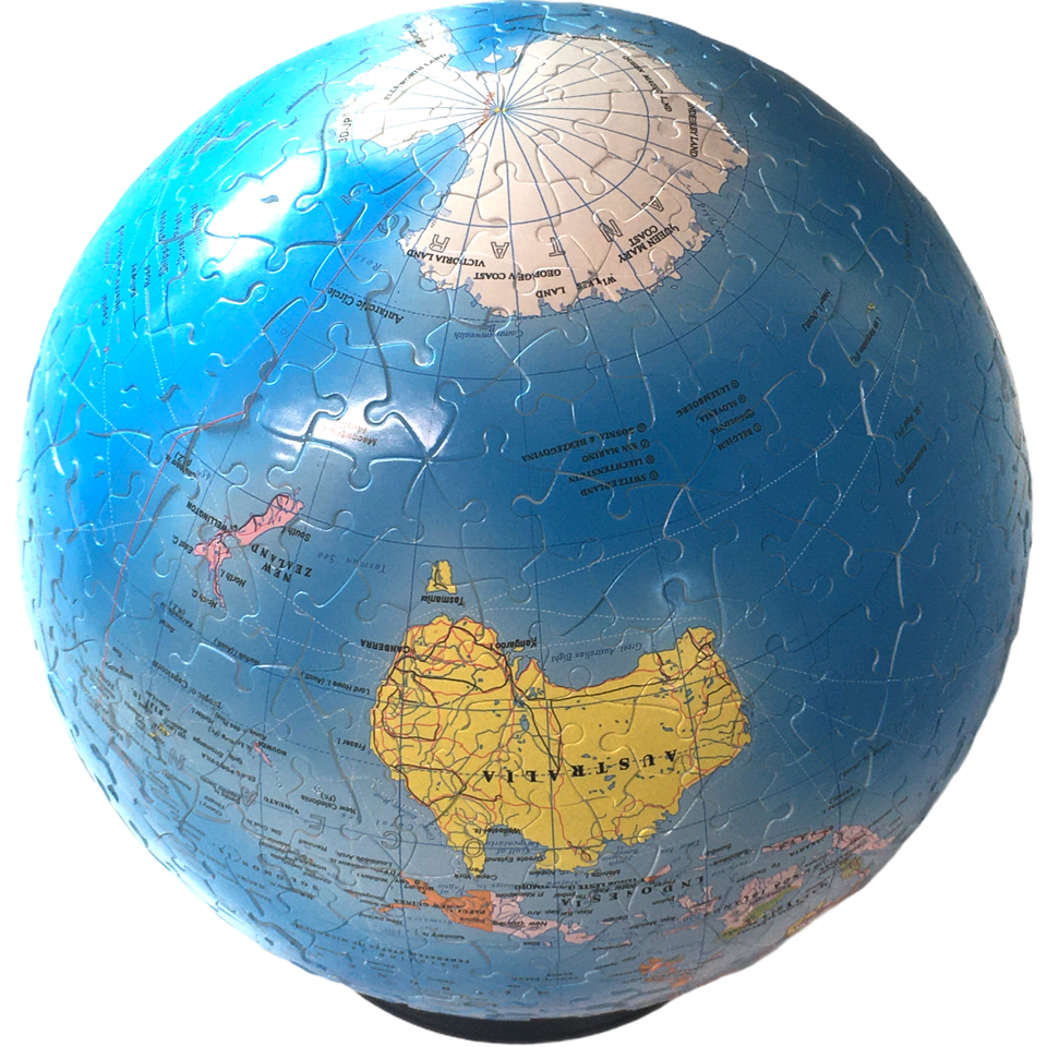 Rose Art Esphera 360 3-D Plastic Spherical Puzzle 540 Pieces 12" Globe ...