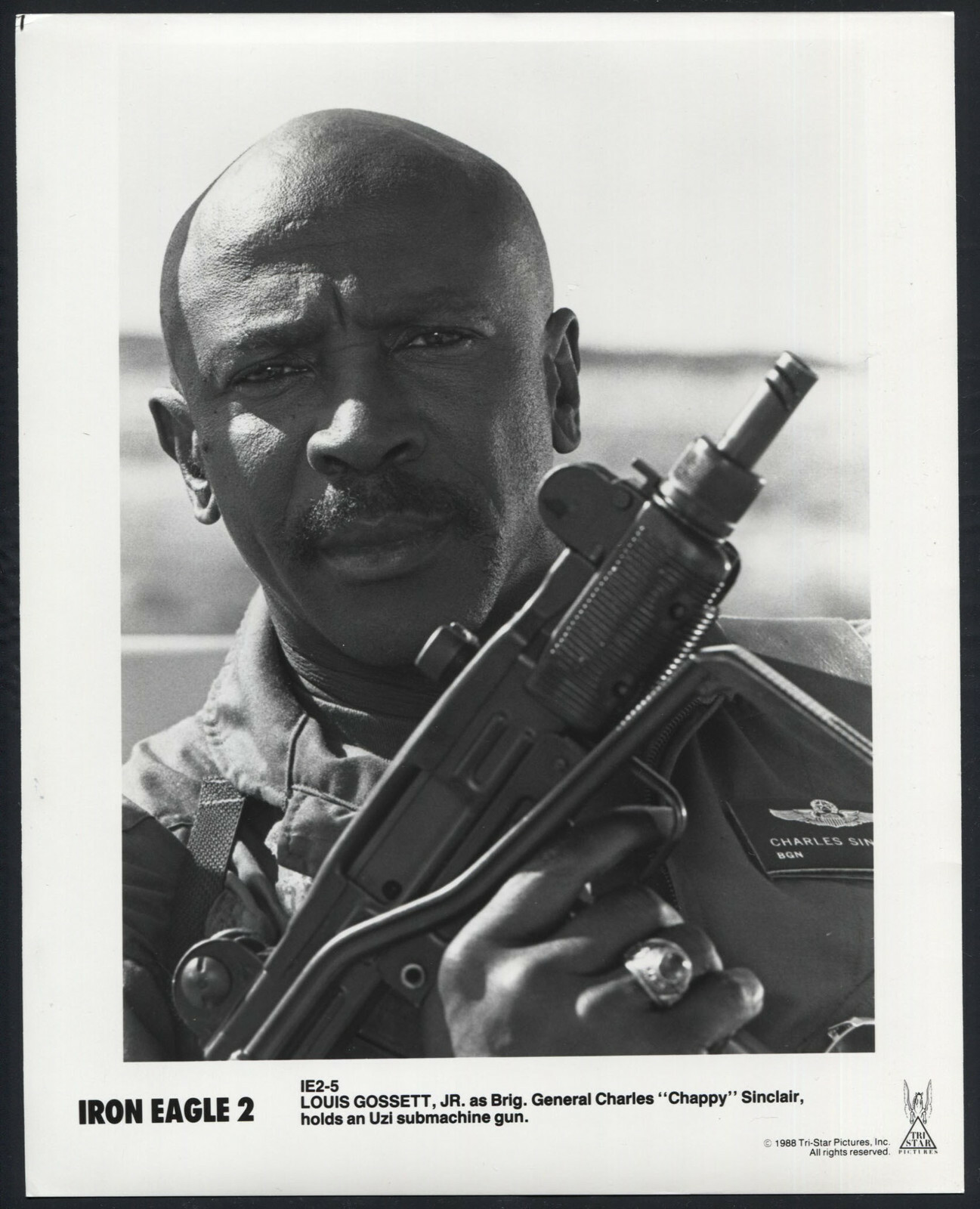Iron Eagle 2 ’88 LOUIS GOSSETT JR WITH AN UZI SUBMACHINE GUN | eBay