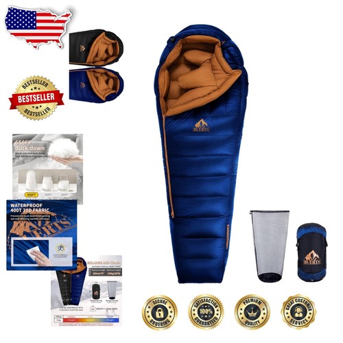 650FP Ultralight Compressible Mummy Sleeping Bag for Camping - 88.5 x 34.6 in | eBay