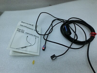 Keyence PQ-02 Amp-In-Photoelectronic Sensor,PQ-02R,PQ-02T,12-24Vdc ...