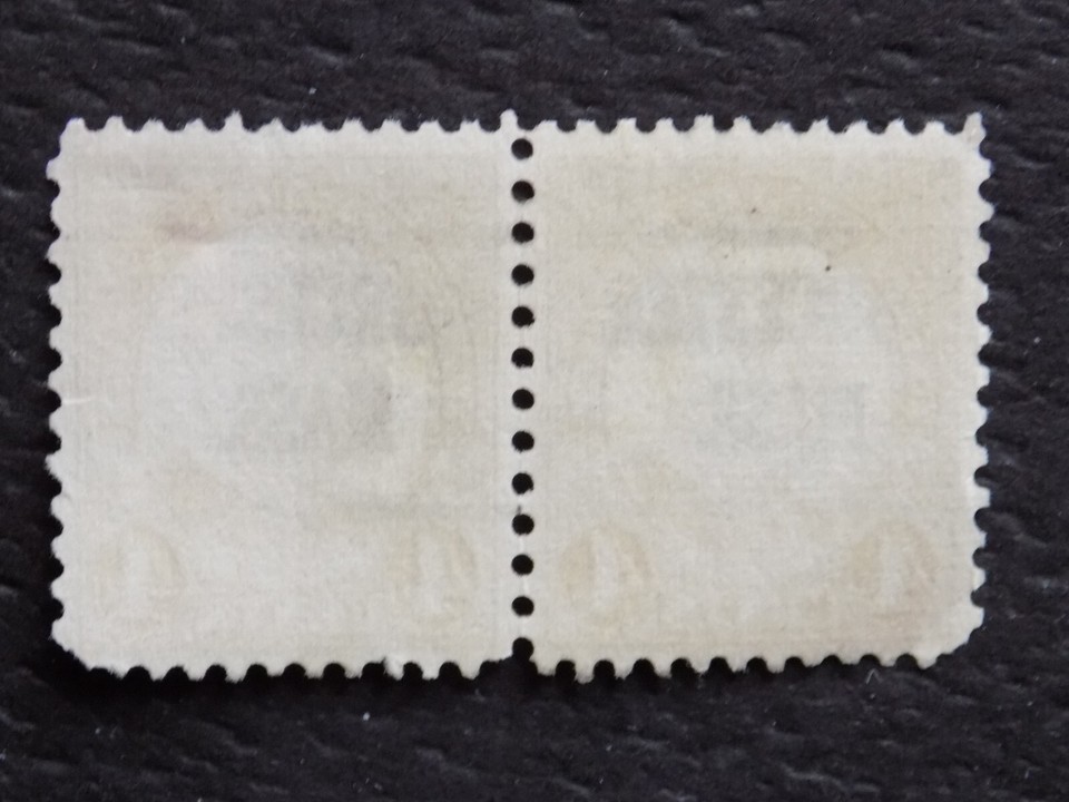 (1) USED PAIR OF U. S. precan. stamps 4 C TAFT W/A WORCESTER. MASS. PC ...