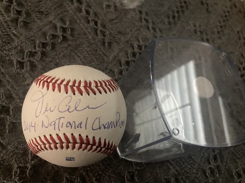 TIM CORBIN VANDERBILT SIGNED RAWLINGS NCAA BASEBALL WITH CUBE BECKETT ...