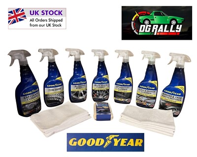 Goodyear Car Cleaning Bundle Cloths Upholstery Alloys Cockpit Glass ...