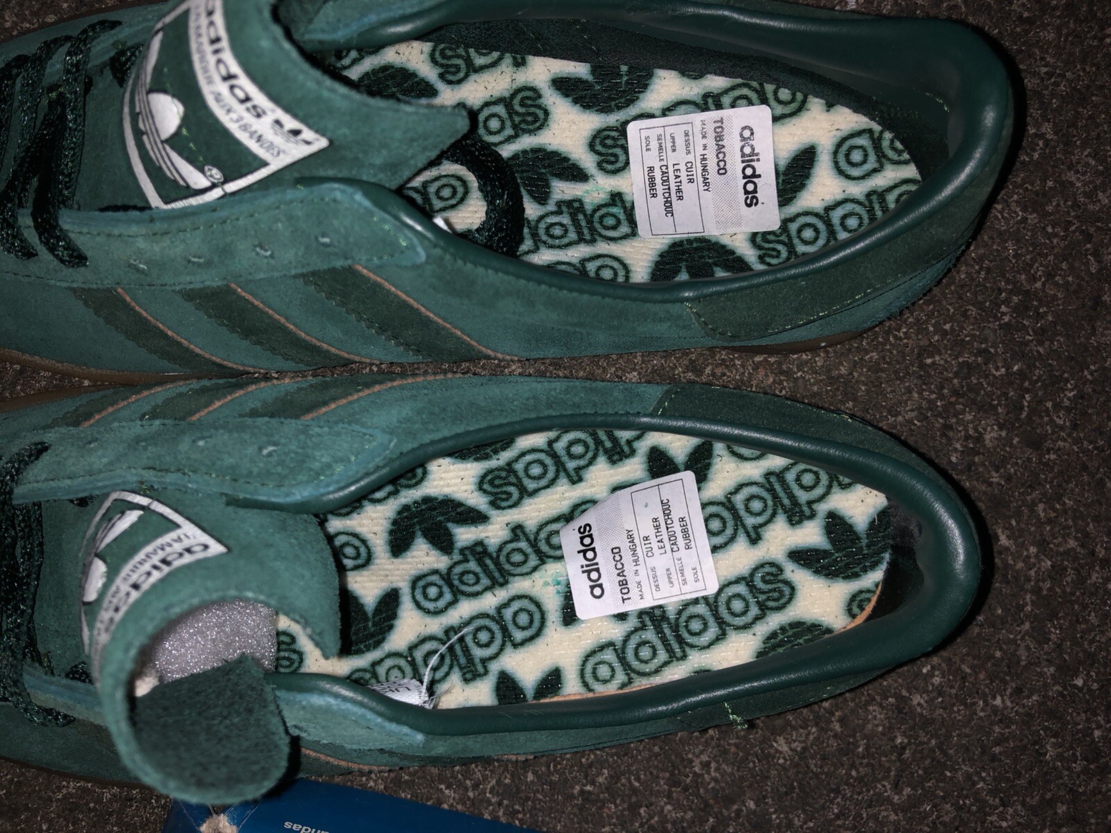Vintage Adidas Tobacco Trainers Size Uk5.5 Hungarian Greens O.g Box ...