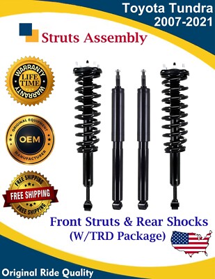 OE Front Struts & Rear Shock for Toyota Tundra 2007-2021 W/TRD Lifetime ...