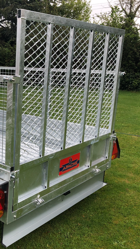 New Trailer Rear Loading ramp 5ft wide, 4ft 2" high galvanised, Heavy ...