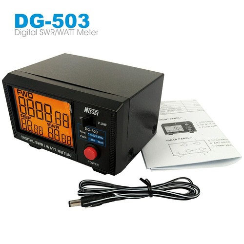 LCD Display Standing Wave Ratio Nissei DG-503 Digital SWR Watt Meter ...